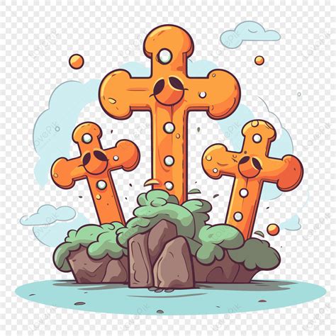 세 개의 십자가 벡터상표만화클립 아트 Png 일러스트 무료 다운로드 Lovepik