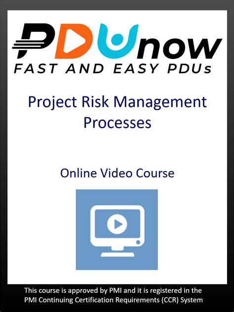 Project Risk Management Processes Video Course PDUnow
