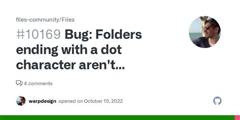 Wsl Problems With Folders Ending With A Dot Character · Issue 10169