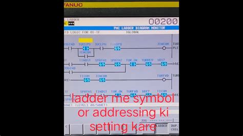 Fanuc Ladder Me Symbol Or Addressing Ki Setting Kaise Kare Youtube