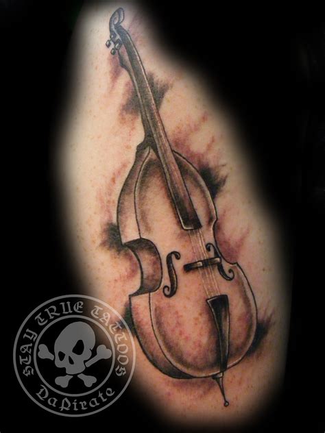 Cello Stay True Tattoos