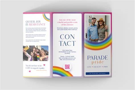 Lgbt Brochure Tri Fold Template Print Templates Ft Parade And Love Envato