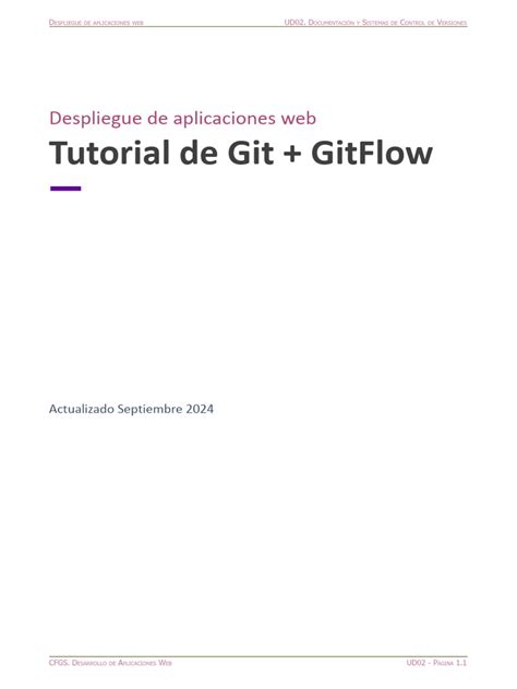 Tutorial De Git Gitflow Pdf Control De Versiones Archivo De