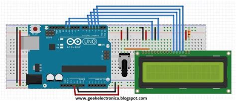 USO DE LCD CON ARDUINO Geek Electrónica Microcontroladores
