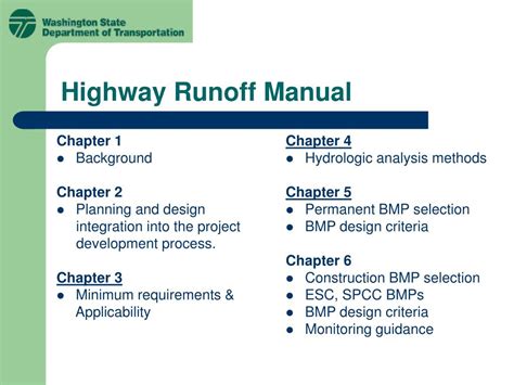 PPT Introduction To The Highway Runoff Manual PowerPoint Presentation