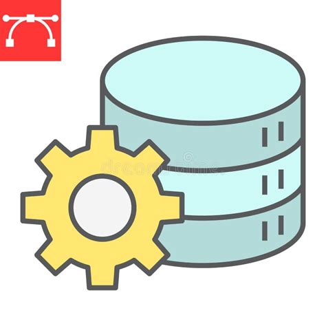 Database Management Icon Stock Illustration Illustration Of