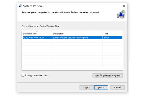 System Restore What It Is And How To Use It