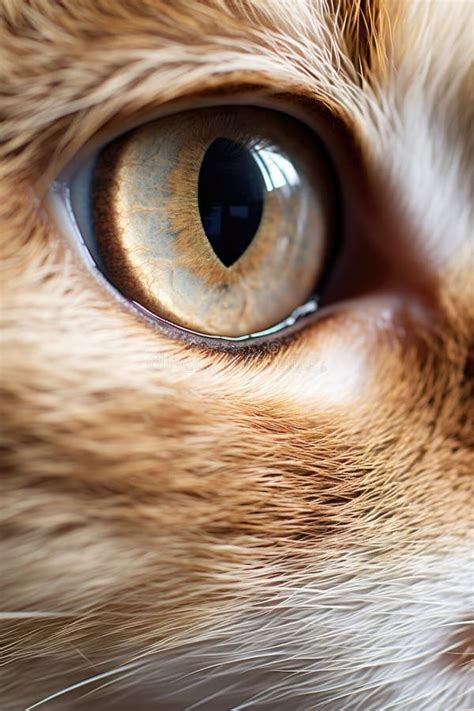 A Close Up Of A Cat S Eye Ai Stock Image Image Of Fluffy Outdoors