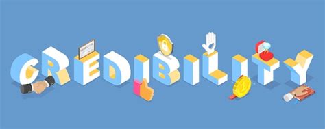 Premium Vector D Isometric Flat Vector Illustration Of Credibility Commitment Reliable