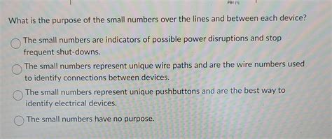 Solved What Is The Purpose Of The Small Numbers Over The Chegg Com