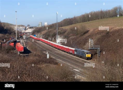 Peak Forest Buxton GB Railfreight Victa Railfreight Class 56 56312