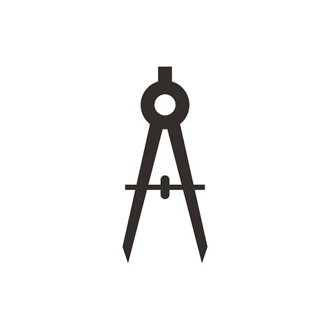 Premium Vector Divider Architecture Compass Icon Vector Template Premium Vector Divider Architecture Compass Icon Vector Template