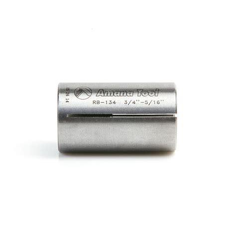 High Precision Steel Router Collet Reducer 3 4 Overall Dia X 5 16 Inner