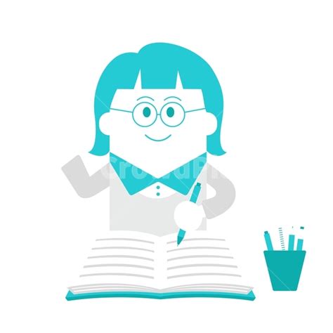 일러스트 학생 여고생 여중생 여학생 사진이미지일러스트캘리그라피 Mindmap작가