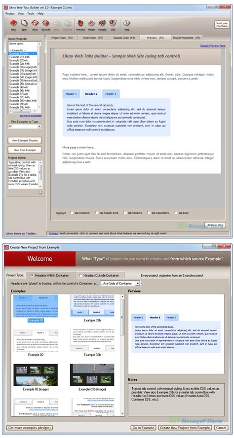 Likno Web Tabs Builder Screenshot And Download At