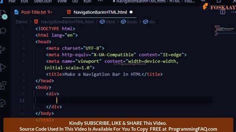 How To Make A Navigation Bar In Html Example Codes Dprogramming University