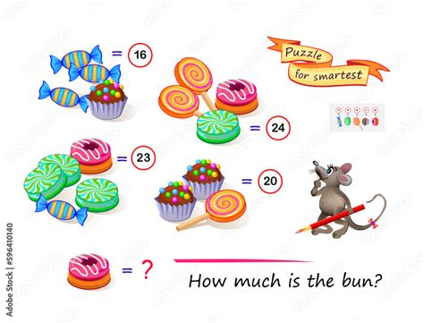 Mathematical Logic Puzzle Game For Smartest How Much Is The Bun Solve