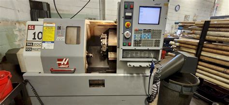 Haas Sl 10t Cnc Lathe Chuck Size 6″ 6000 Rpm 12 Station Presetter