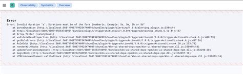 Synthetics Entering An Empty String For Interval In Alert Creation