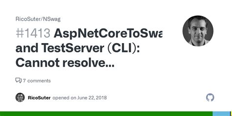 Aspnetcoretoswaggergenerator And Testserver Cli Cannot Resolve