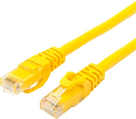 Патч корд Atcom Cat6e Rj45 Utp 0 5 м Жовтий At12156 фото відгуки характеристики в інтернет