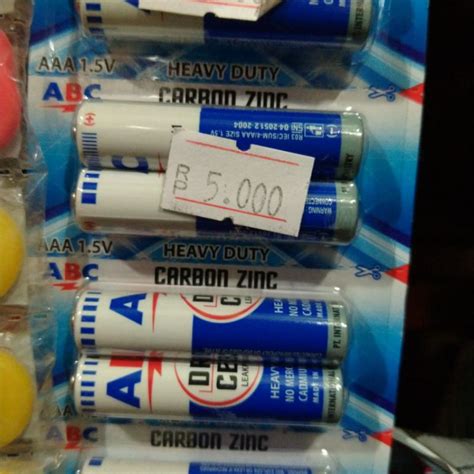 Jual Baterai ABC Ukuran AAA 1 5 Volt Ukuran Sgt Kecil Biasa Utk Remote Shopee Indonesia