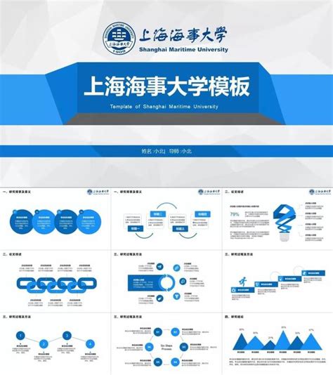 上海海事大学专属PPT模板免费领取上海海大同学的专属福利来了 知乎