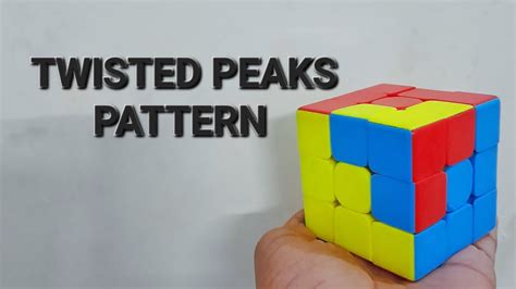 twisted peaks pattern in 3x3 cube tutorial easy youtube