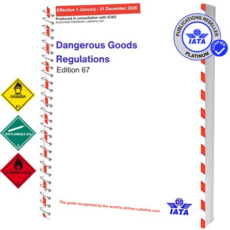 Iata Dgr 2026 67th Edition Dgr Spiral Authorised Reseller