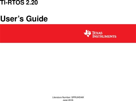 Ti Rtos 220 Users Guide Users
