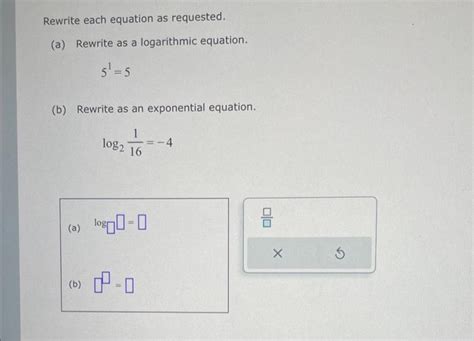 Rewrite Each Equation As Requested A Rewrite As A