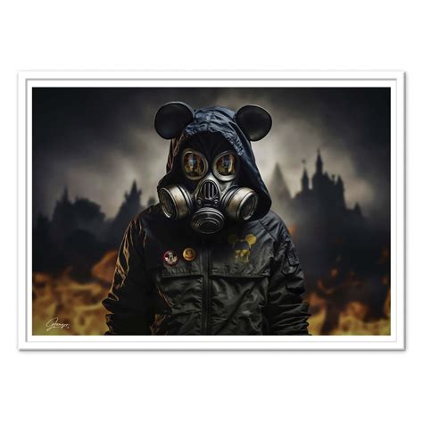Art Poster Mickey Pop Street Art Mouse Anarchy Alexandre