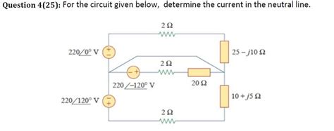 Question 425 For The Circuit Given Below