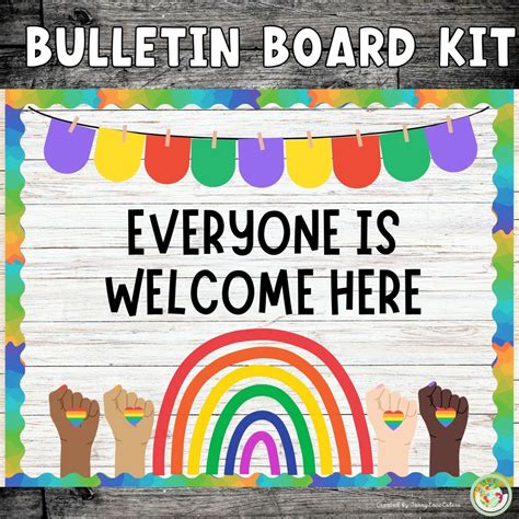Pride Month Bulletin Board Classroom Display Door Decoration Lgbtq Printable June Is Pride