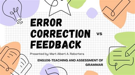 Error Correction Vs Feedbackpptx