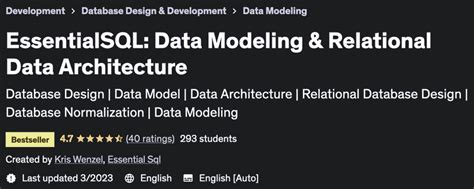 essentialsql：数据建模和关系数据架构 essentialsql data modeling and relational data