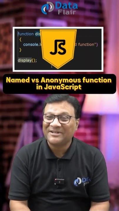 Javascript Interview Question Named Vs Anonymous Functions Tech Shorts Youtube
