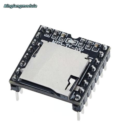 Dfplayer Mini Mp3 Player โมดูล Mp3 เสียงถอดรหัสบอร ์ ดรองรับการ ์ ด Tf U Disk Io Serial Port Ad