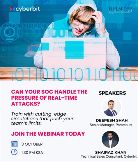 Ahlan Cyber On Linkedin Cybersecurity Soc Incidentresponse Cyberdefense Cybersecuritywebinar…