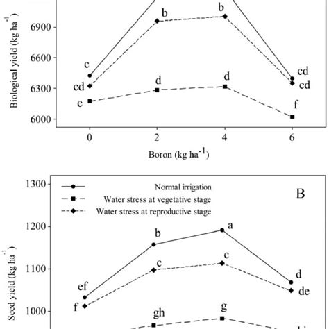 Effect Of Boron Applications And Water Stress Levels On Plant Height Download Table
