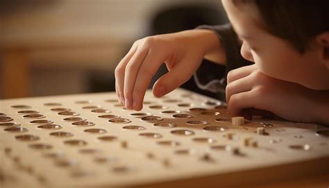 Premium Photo International Day Of Education Inside A Braille Library Focusing On The Tactile
