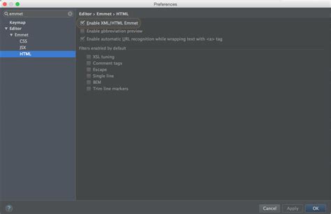 Phpstorm 8 Cant Enable Emmet Feature Stack Overflow