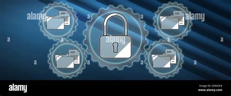 Illustration Of A Data Protection Concept Stock Photo Alamy