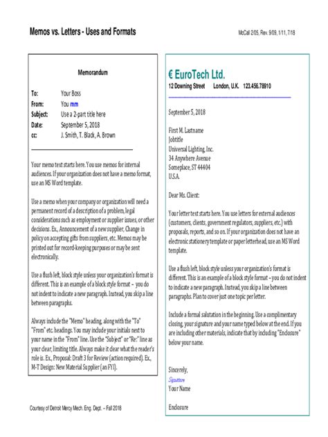 Fillable Online Memo Writing And Formatting Everything You Need To