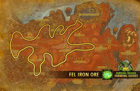 Wow Farming Fel Iron Ore Burning Crusade Classic Farm Guide Classic