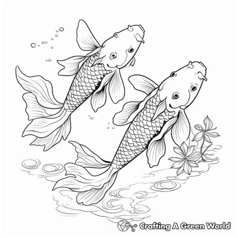 Adult Koi Coloring Pages Free And Printable