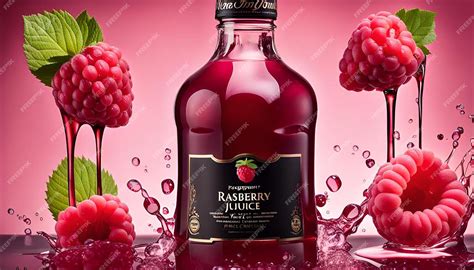 Raspberry Crying Next To A Raspberry Juice Premium Ai Generated Image