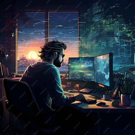 Premium Photo Developing Programming And Coding Technologies Website Design Programmer