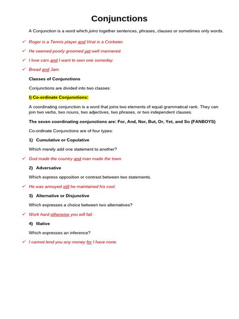 Conjunctions Pdf Semantic Units Linguistic Morphology