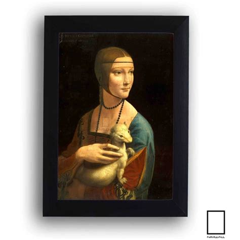 خرید و قیمت تابلو نقاشی بانویی با قاقم اثر داوینچی مدل N 99499 ترب